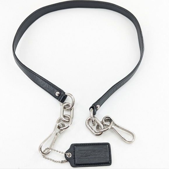 Coach | Bags | Coach Vintage Black Silver Leather Replacement Shoulder ...